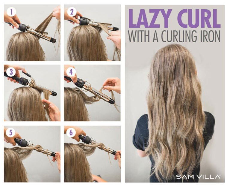 How to Curl Your Hair with a Curling Iron: Step-by-Step Guide ...